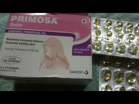 primosa capsules healthy skin evening primrose oil - YouTube