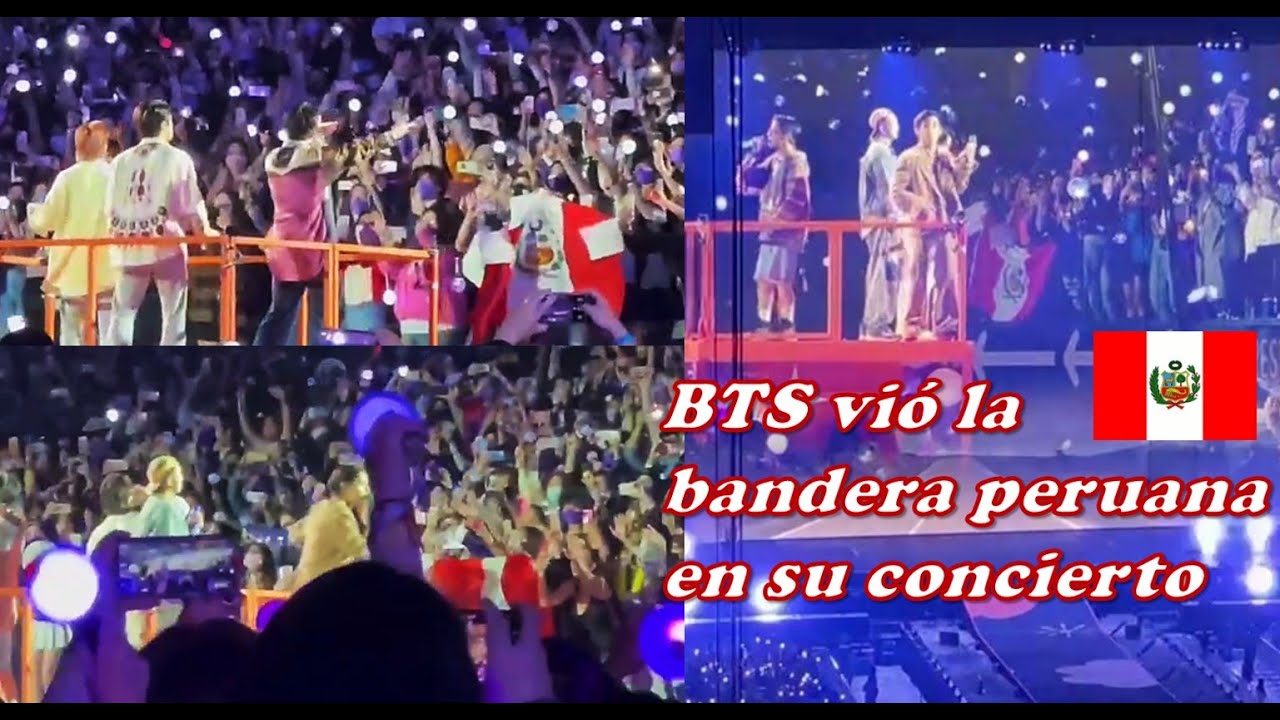 BTS vió la bandera peruana en su concierto PTD ON STAGE D-2 | SoFi ...