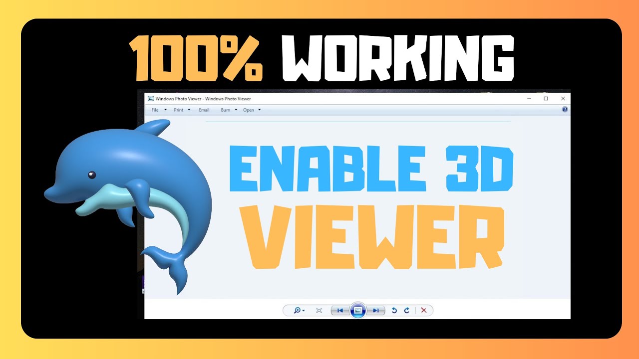 2 EASY METHODS How To ENABLE 3D Viewer In Windows 11 - YouTube