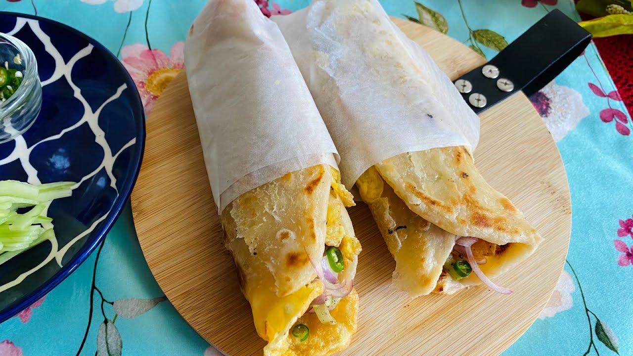 Kolkata Style Egg Roll Recipe | Street Style Egg/Anda Roll | अंडा रोल ...