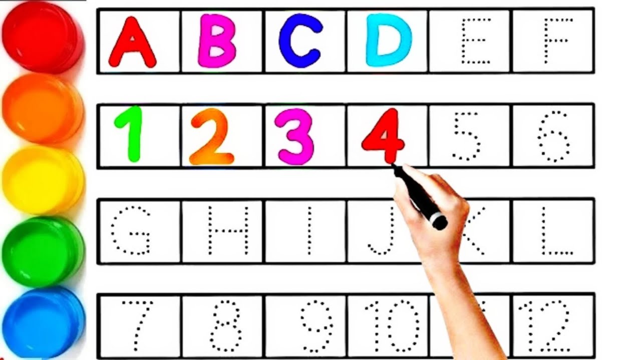 ABCDEFGHIJKLMNOPQRSTUVWXYZ , Easy Draw and Paint Alphabet A to Z ...