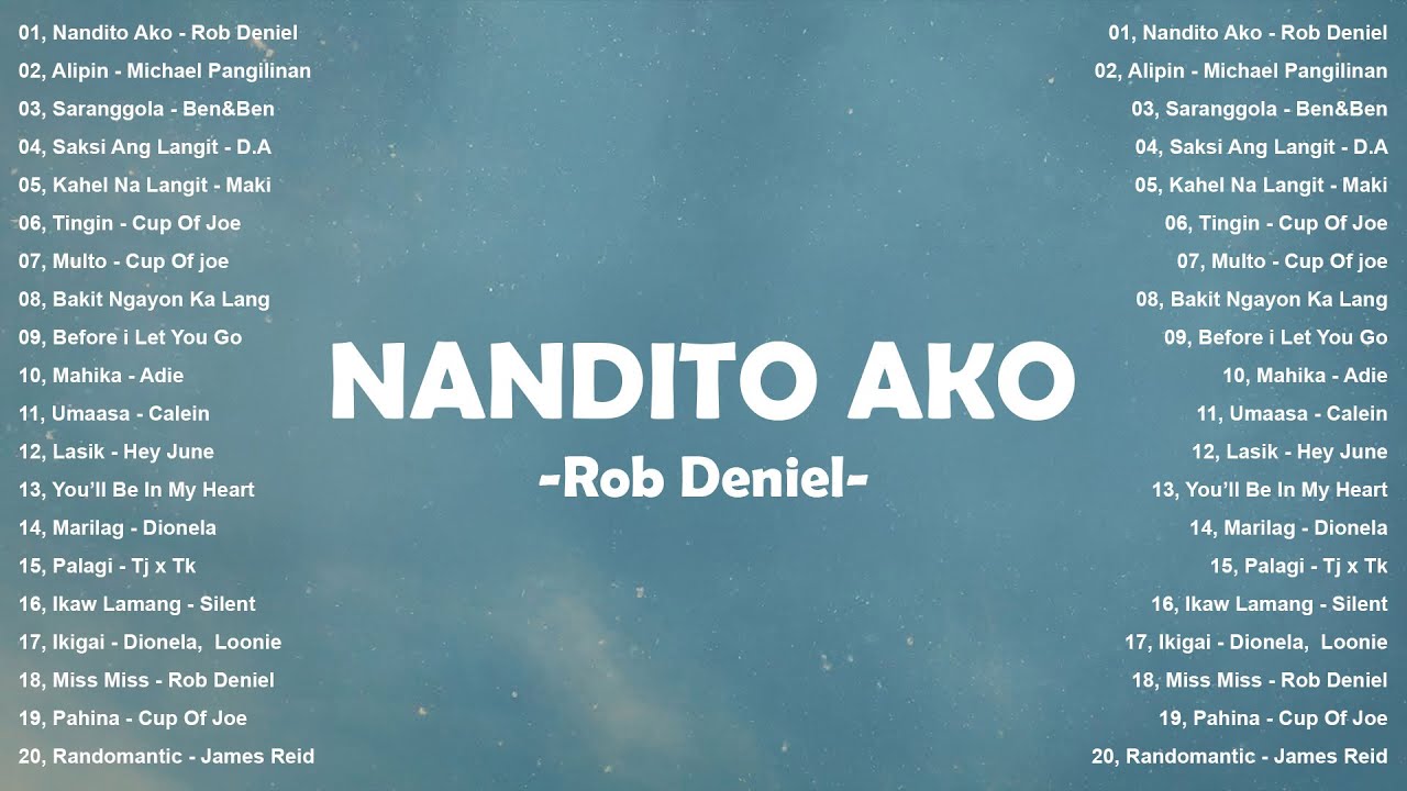 Rob Deniel – Nandito Ako (Cover with Lyrics | Lyric Video) - Best Tagalog Love Songs 2025 - New ...