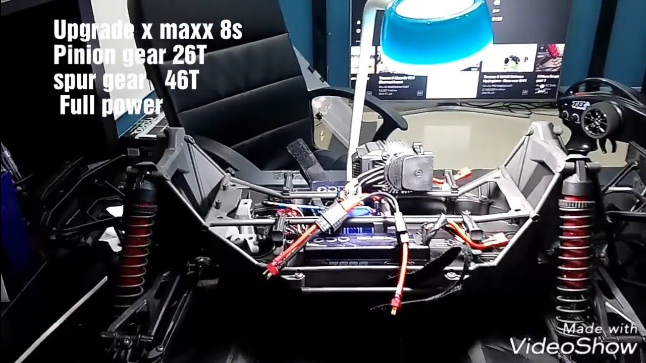 هواية السيارات اللاسلكية : تطوير xmaxx 8s upgrade PINiON 26T and SPUR ...