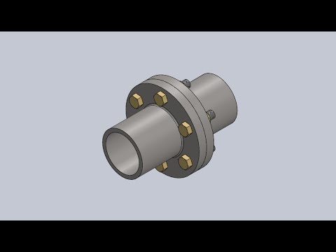 Tutorial Assembly Flange Coupling di Solidworks - YouTube