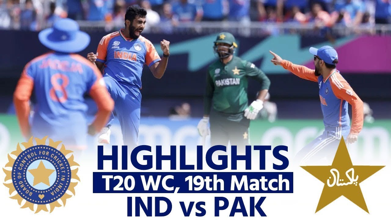 IND vs. PAK | Match Highlights | T20 World Cup 2024 | INDIA vs ...