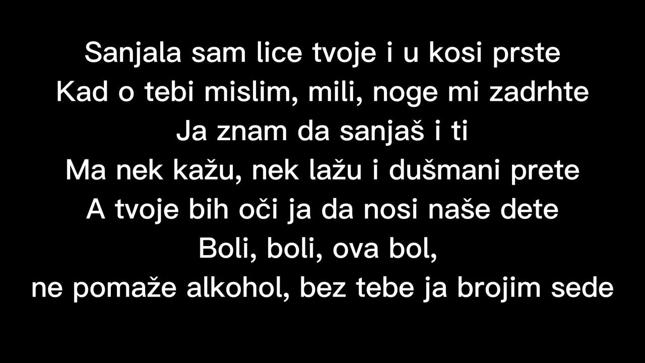 Sanja Vučić x Nucci - Ruzmarin (TEKST/LYRICS) - YouTube