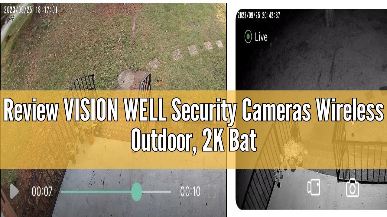 Review VISION WELL Security Cameras Wireless Outdoor, 2K Battery ...
