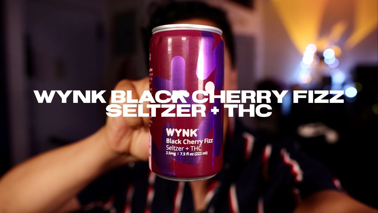 WYNK Black Cherry Fizz Seltzer+THC - YouTube