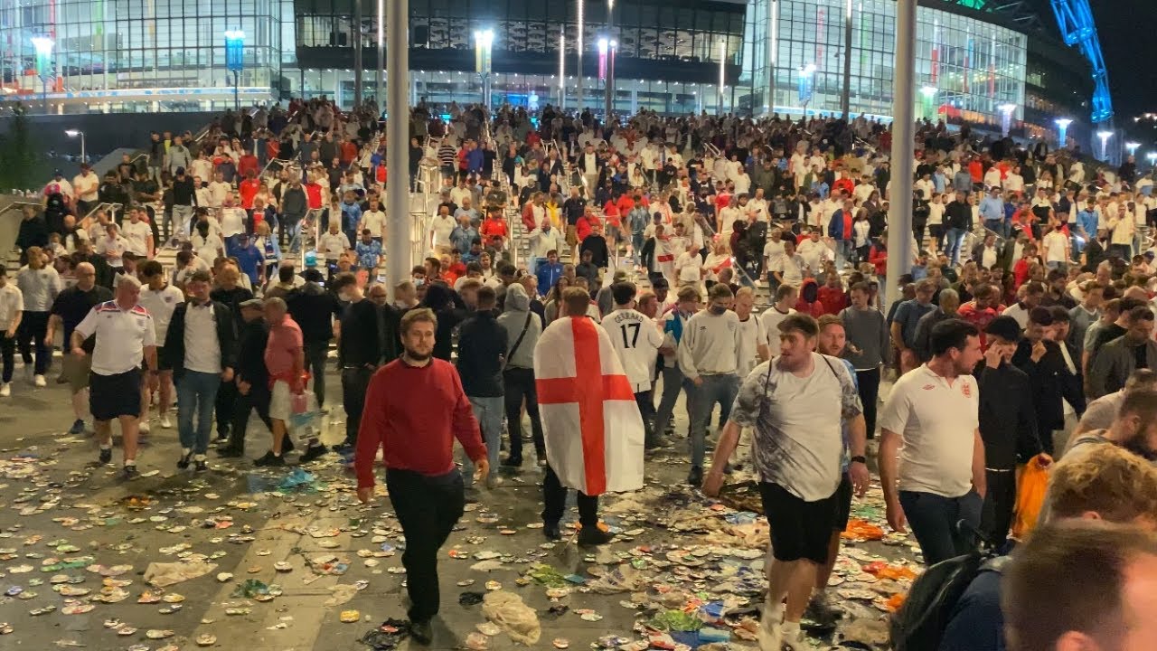 England Fans In Tears Leaving Wembley Stadium After Defeat To Italy In ...