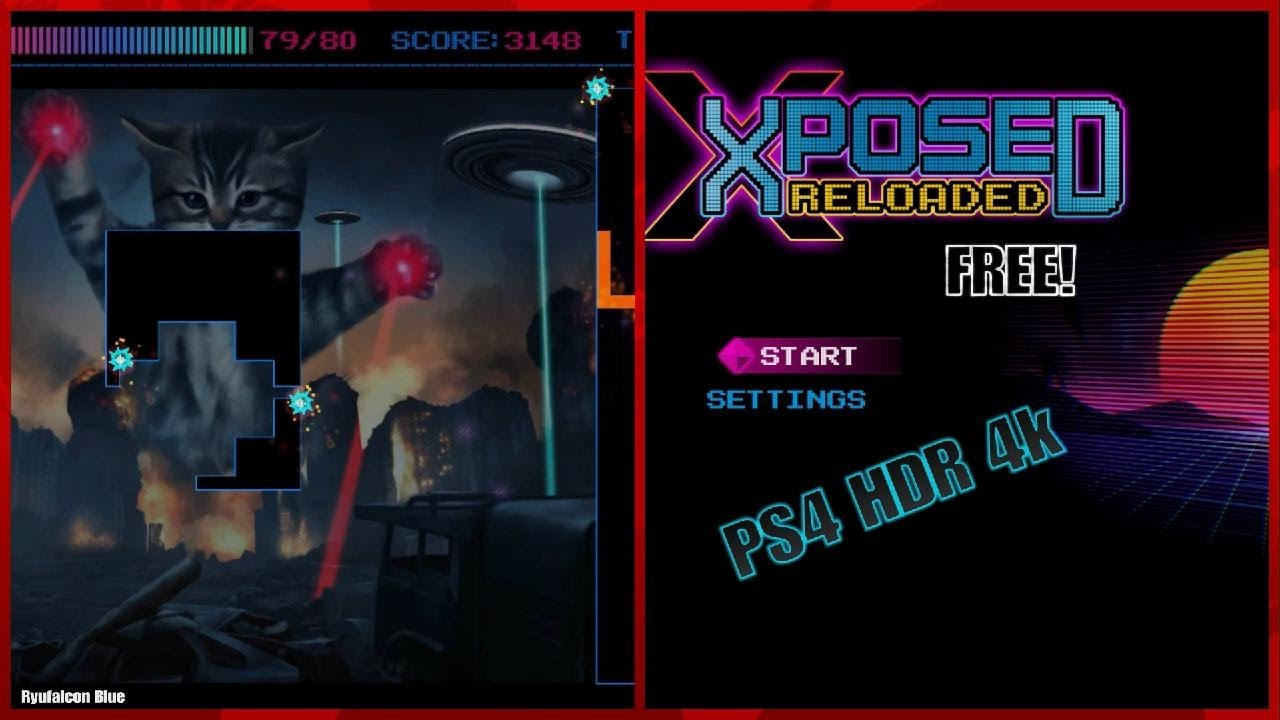 XPOSED RELOADED 🕹FREE PS4 GAME Gameplay HDR 4K |Ryufalcon Blue - YouTube