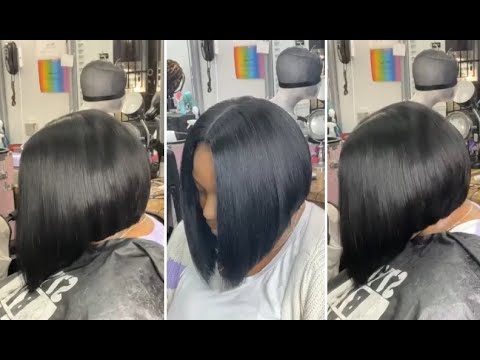 Easy Layered Bob Haircut with Graduation & Clipper Techniques | Beauty ...