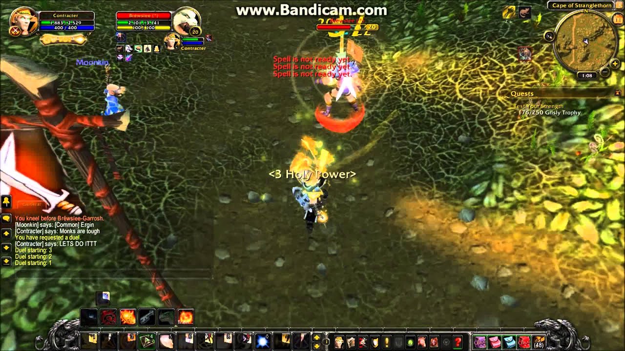 World of Warcraft Level 20 F2P Twink Duels (vs Monks) - YouTube