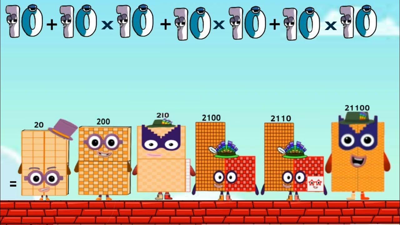 Numberblocks 10 in addition count and times in 3 stage - YouTube