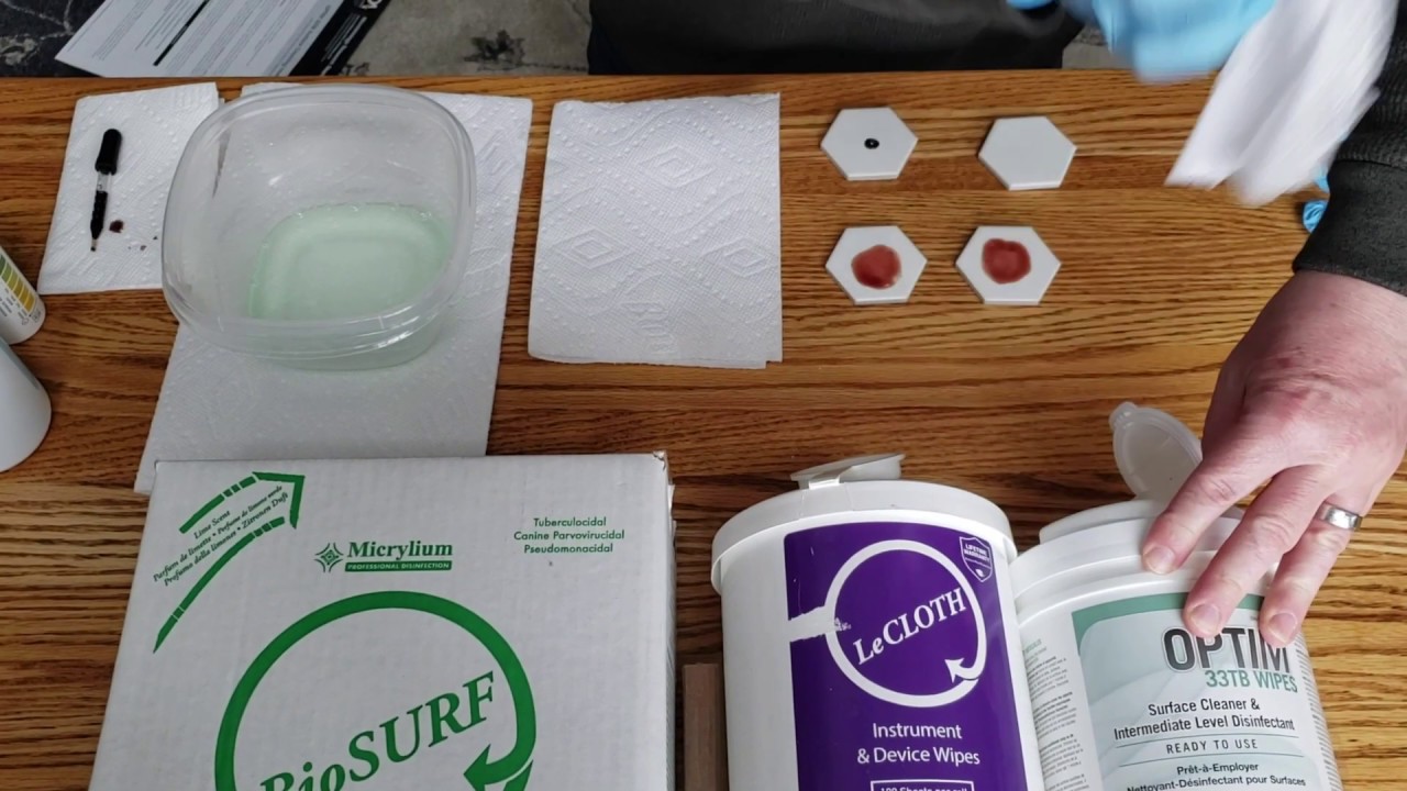 OPTIM 33TB Wipes comparison against BioSurf - YouTube