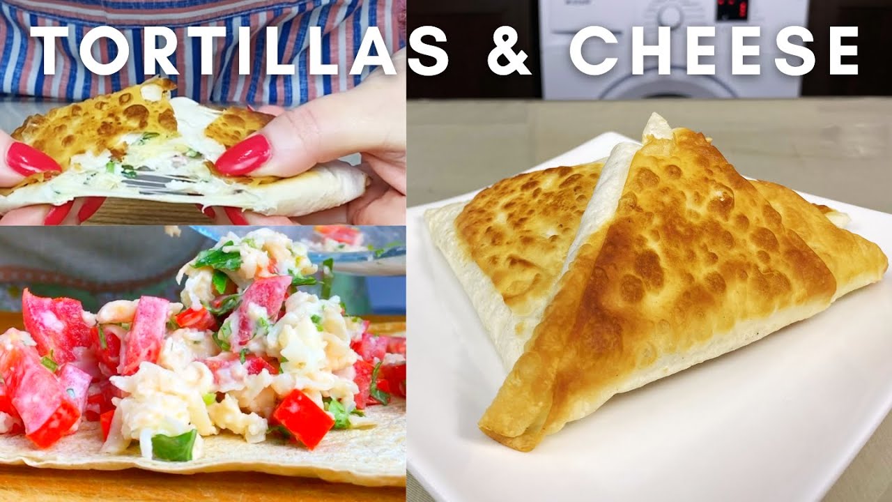 Tortillas With Cheese For Breakfast | Lavash Triangles With Filling ...