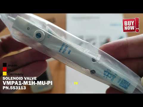FESTO SOLENOID VALVE VMPA1-M1H-MU-PI PN.553113 - YouTube