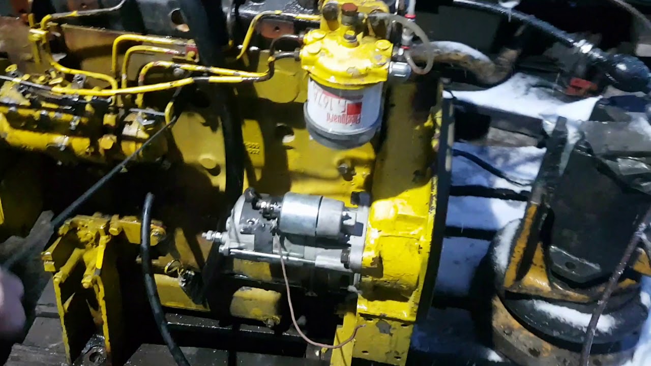 Motor Perkins LF series engine test cold start 4 cil diesel Matadotti ...