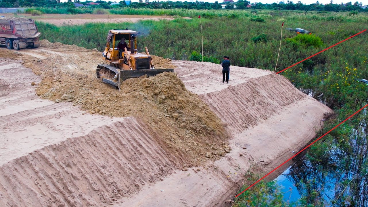 New Construction Project.! Building Road Connected To Both Side with ...