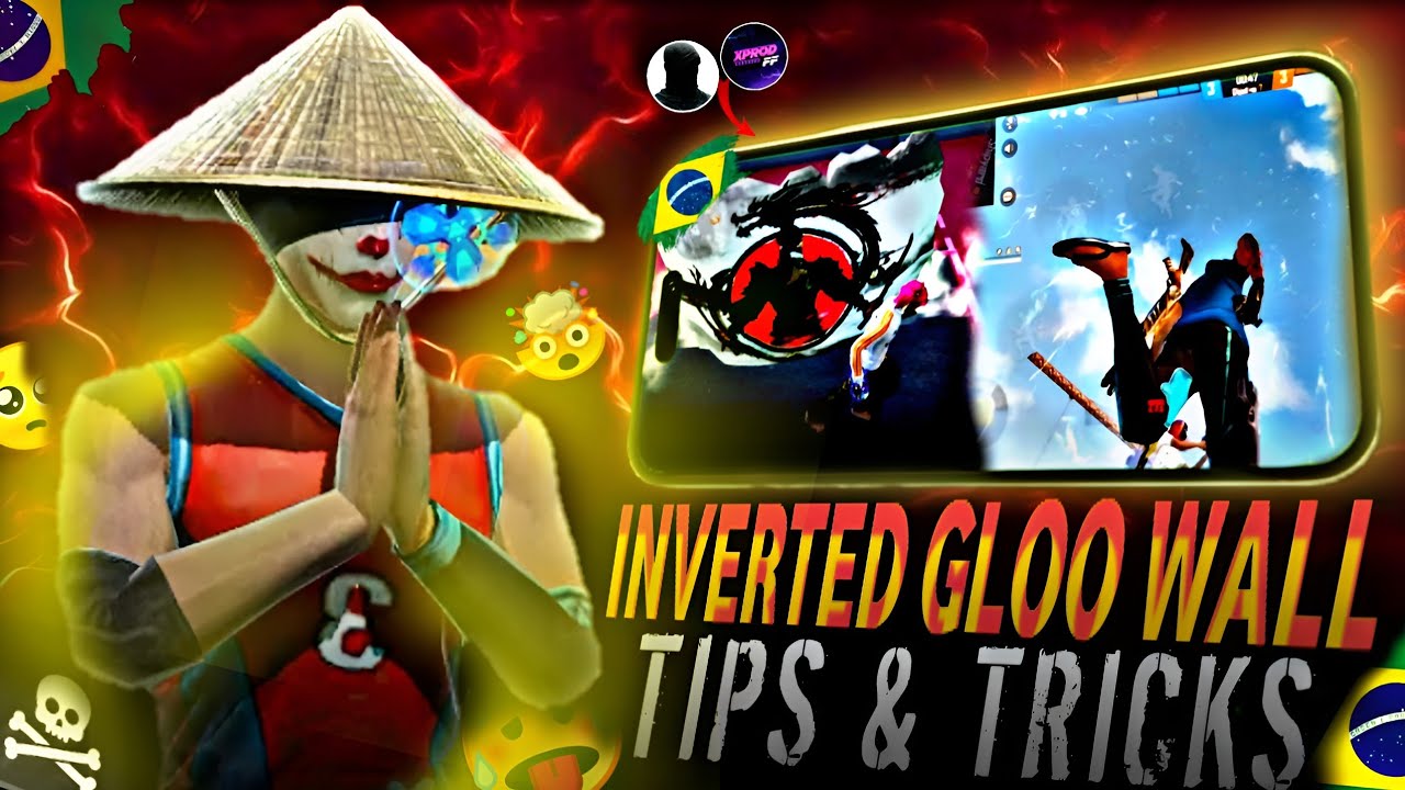 "Brazilian 🇧🇷 Inverted Gloo Wall Ice Tricks 🔥 Fist time in Free Fire ...