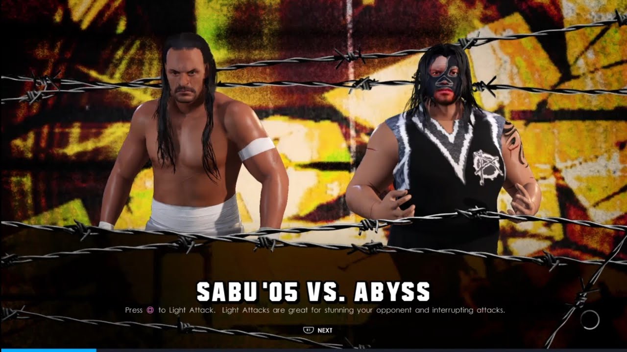 Sabu vs Abyss Street Fight. JCW. WWE 2K22 - YouTube