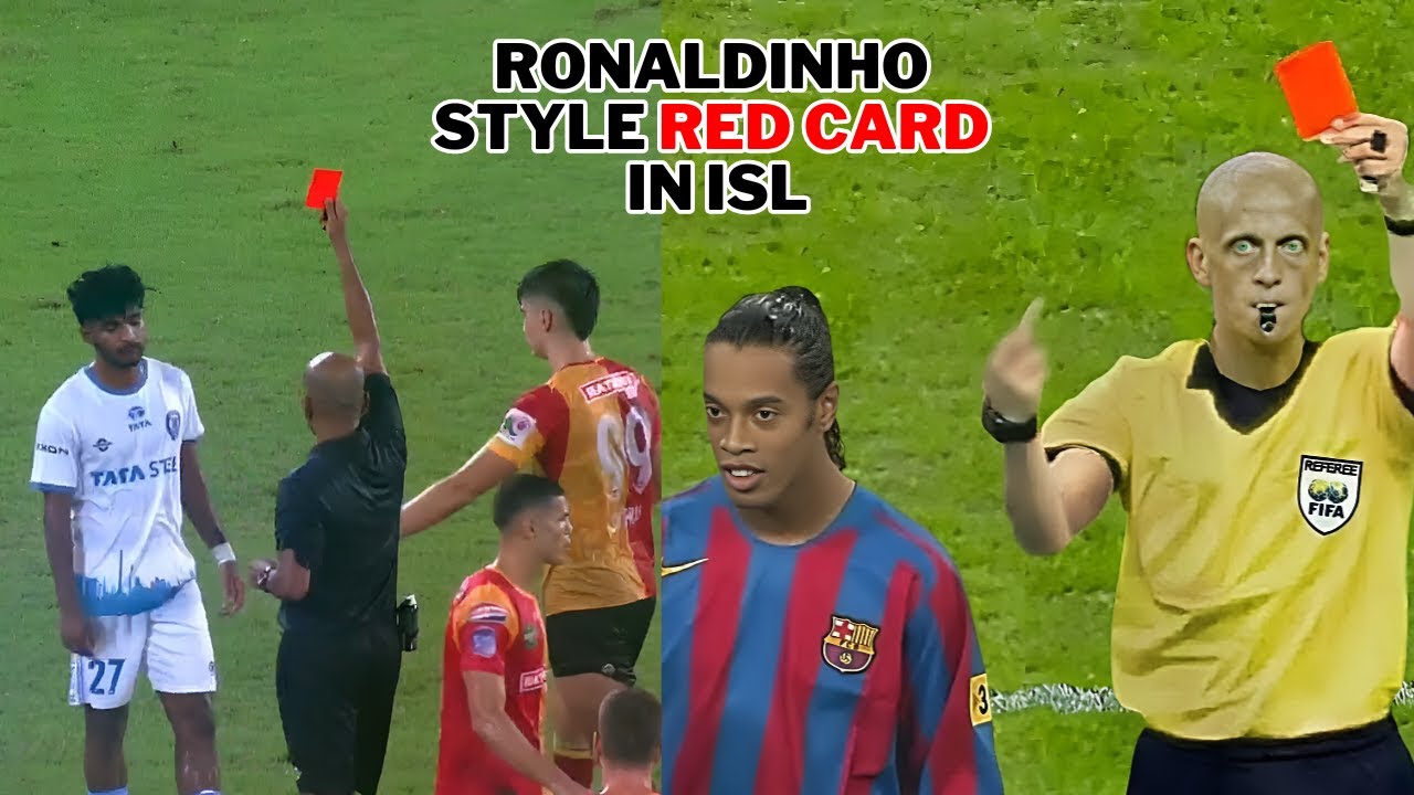 Emil Benny Gets Red Card #indianfootball #ronaldinho #football # ...