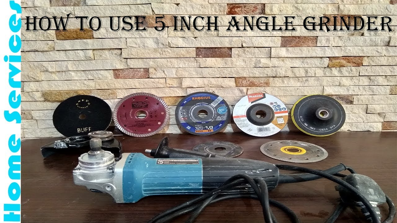 How To Use Small Angle Grinder- Makita Grinder - YouTube