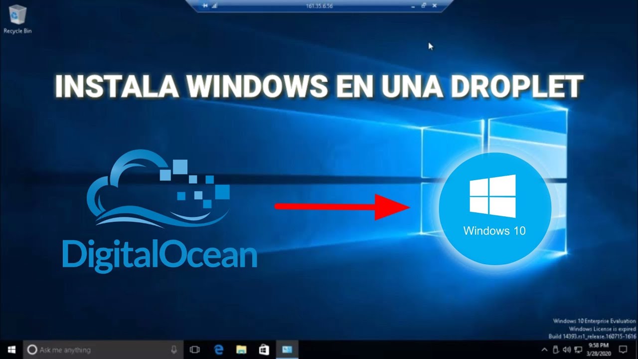Como instalar Windows 10 en Digital ocean (100% Funcional ) - YouTube