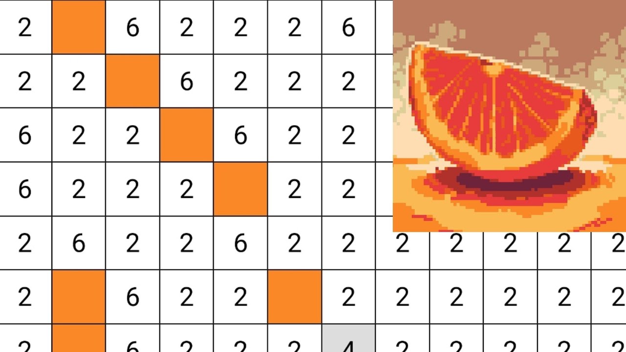 Color by Number - an Orange | Coloring for Kids - YouTube