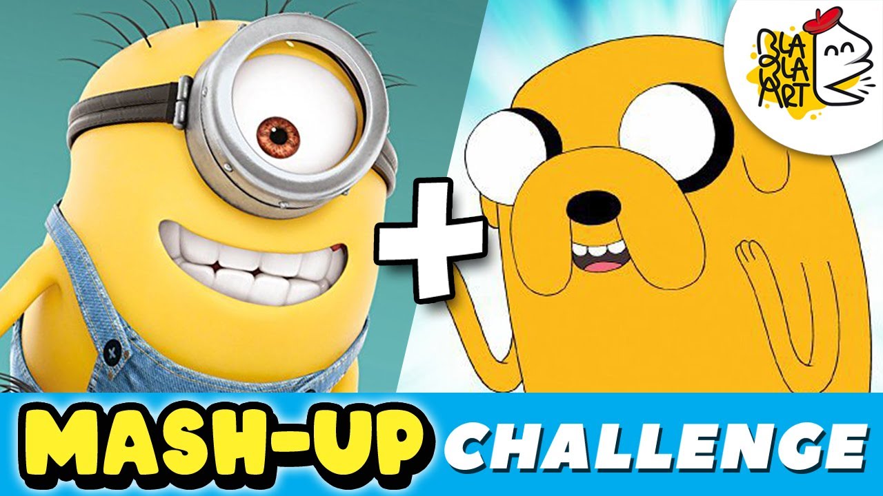 JAKE from ADVENTURE TIME + MINIONS Fusion | Character Mash up Art ...