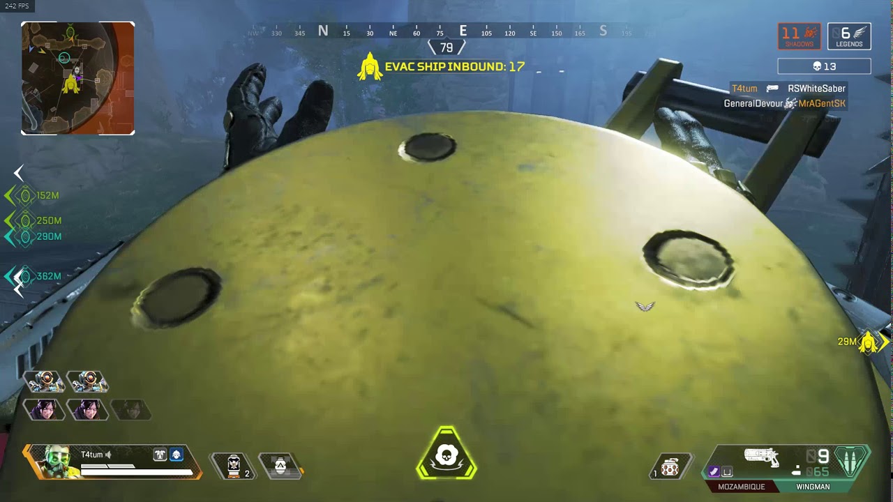 Apex Legends - Shadowfall Caustic escape - YouTube
