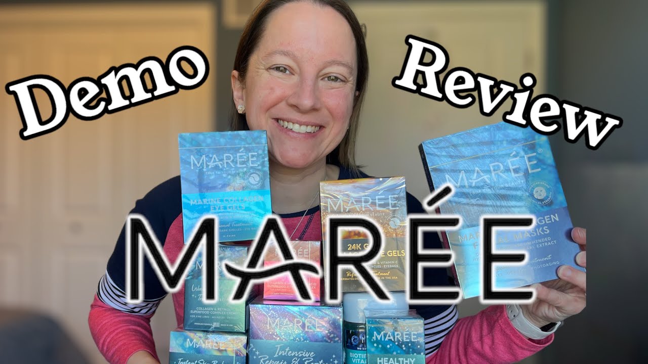 Maree Skincare Product Review 24k GOLD Collagen Eye Gel Demo - YouTube