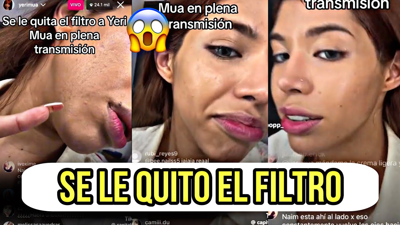YERI MUA MUESTRA SU CARA SIN FILTRO ASI LUCE EN REALIDAD #yerimua - YouTube
