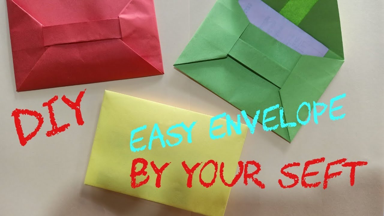 How to make envalop from A4 paper, easy origami - YouTube