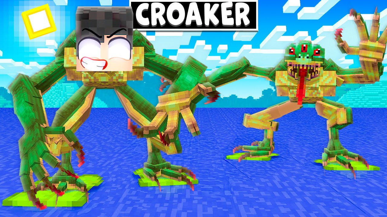 JOGANDO como THE CROAKER no MINECRAFT - YouTube