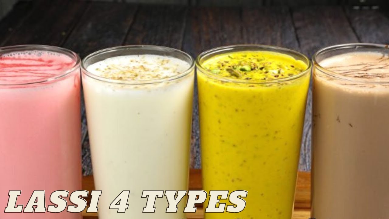Lassi 4 Types Recipe | Different Flavours Summer Drinks | Lassi by ...