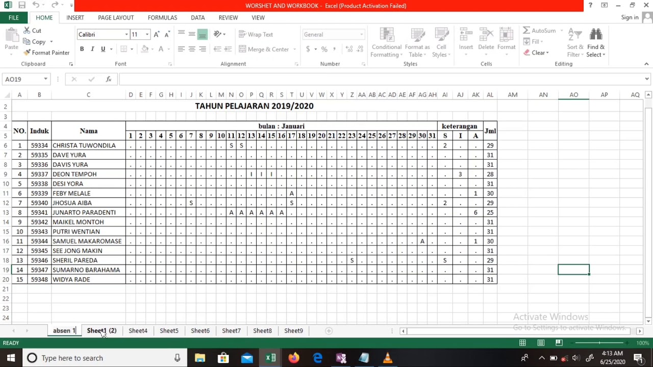 Belajar Managing worksheets and workbook - YouTube