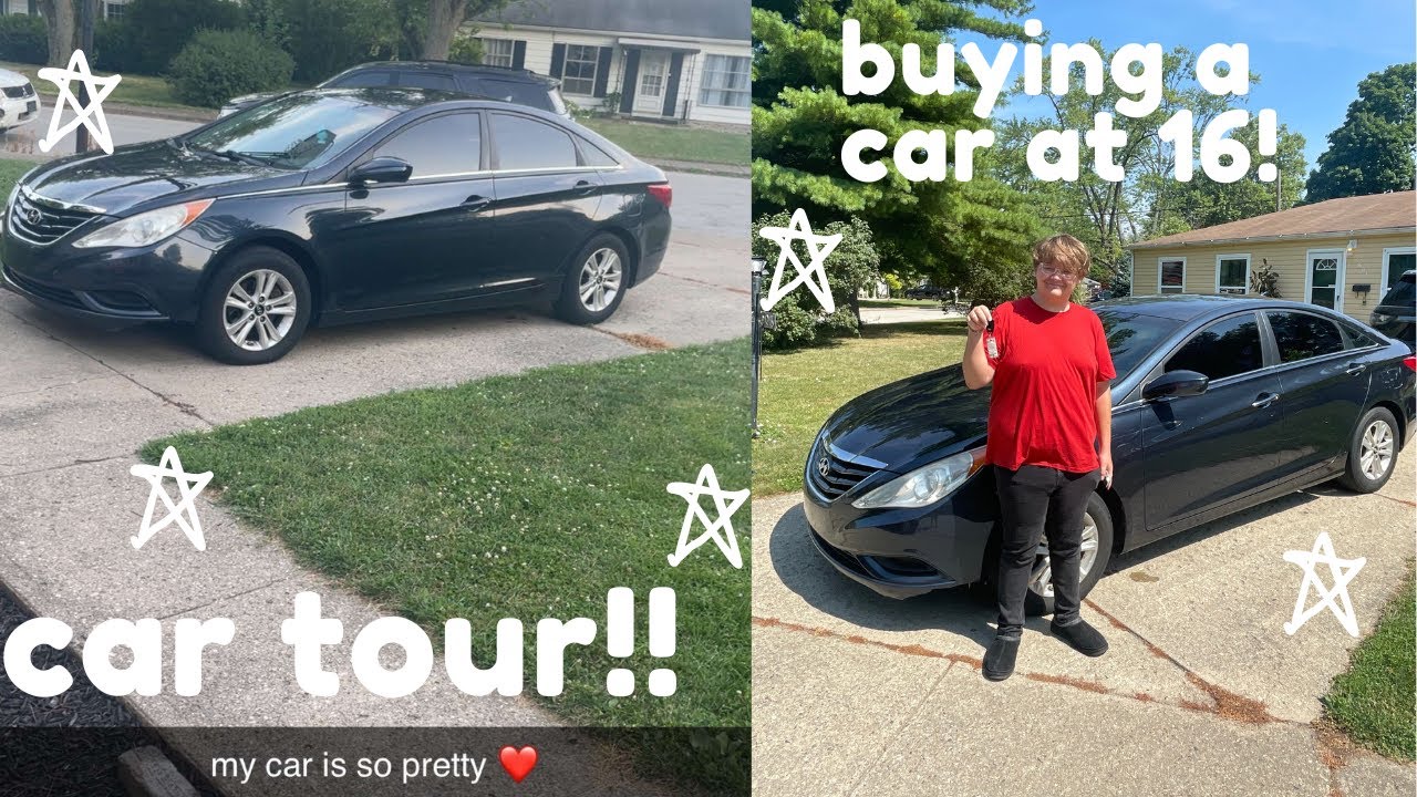 BUYING MY FIRST CAR AT 16 | car tour!! - YouTube
