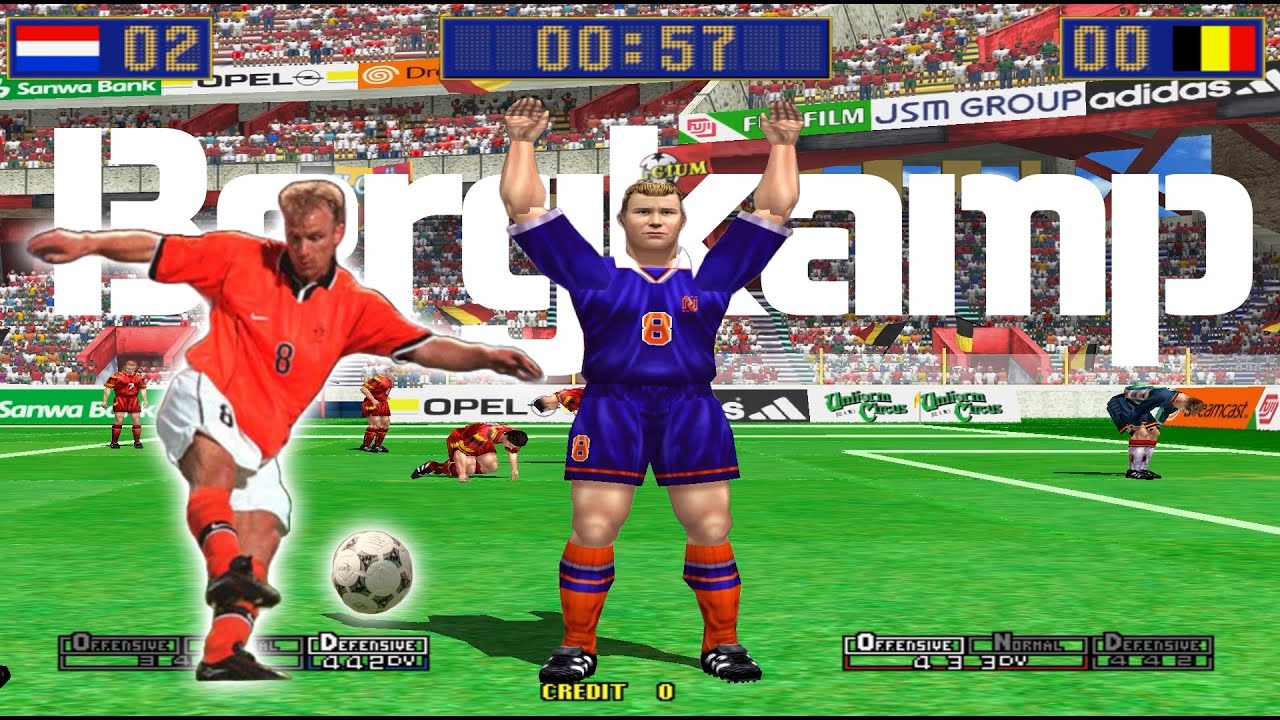 No.8 Dennis Bergkamp | virtuastriker2 | virtuastriker | sega ...