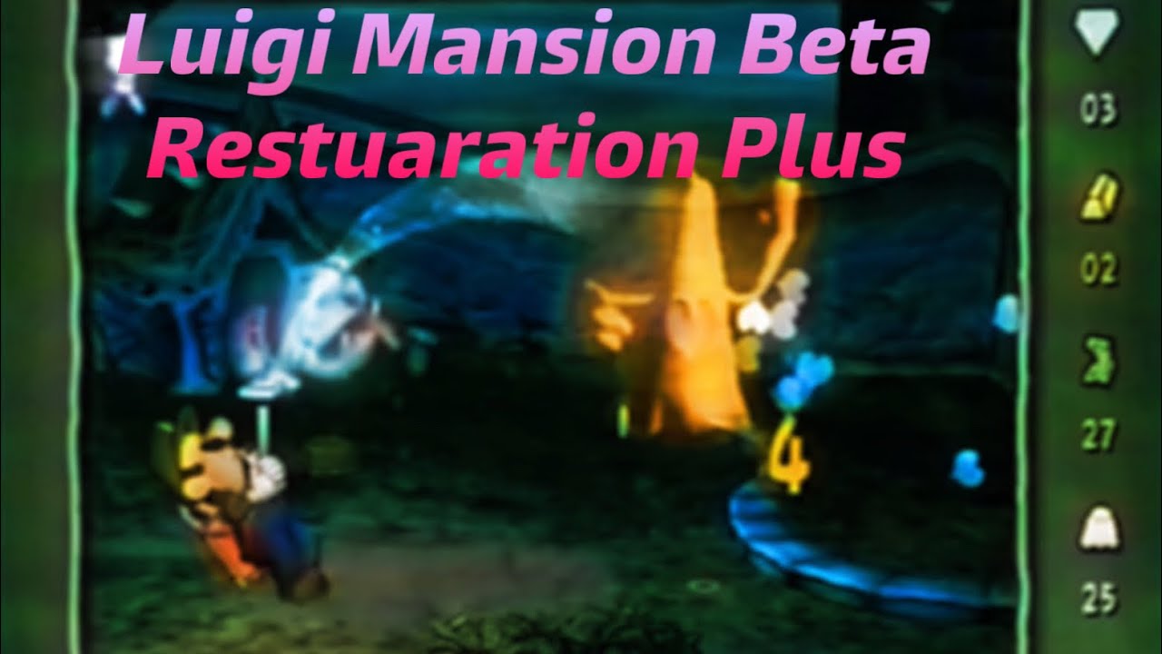 Luigi’s Mansion Beta Restauration Plus Gameplay Zone 1 & 2 - YouTube