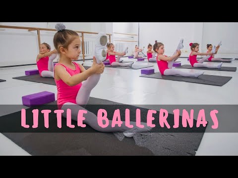 Little ballerinas in ballet class 3-4-5 years old