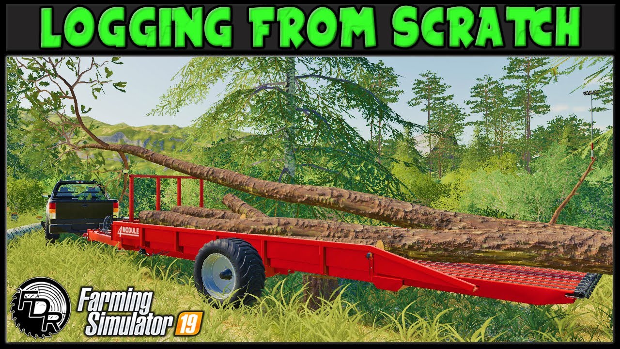 First Load On The New Trailer! - Logging From Scratch 172 - Farming ...