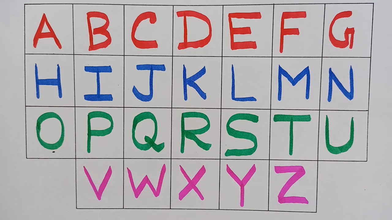 ABCD writing practice for children, english alphabet | kids learning ...
