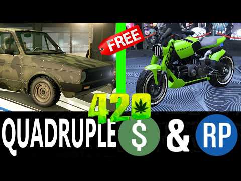 GTA 5 - 420 Event! NEW GAME MODES! QUADRUPLE MONEY - Event Week | Discounts & More!