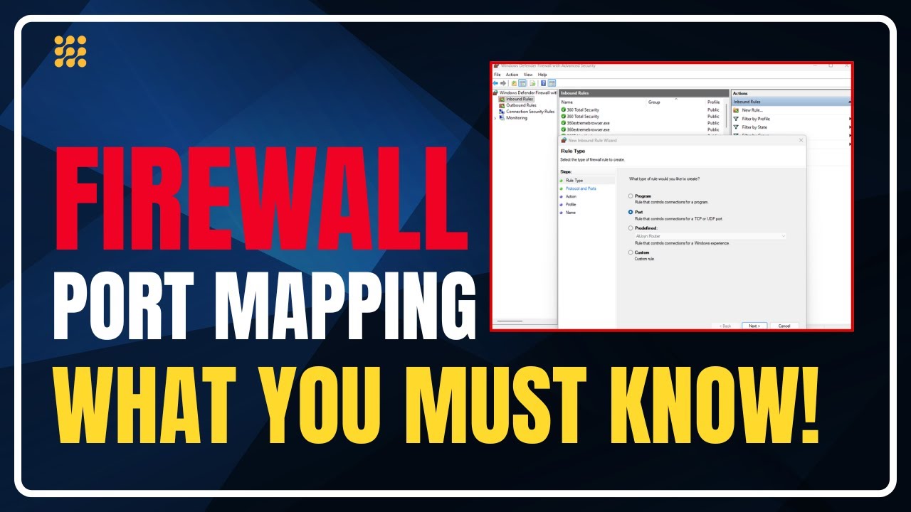 "Port Mapping in Firewalls Complete Beginner’s Guide - YouTube