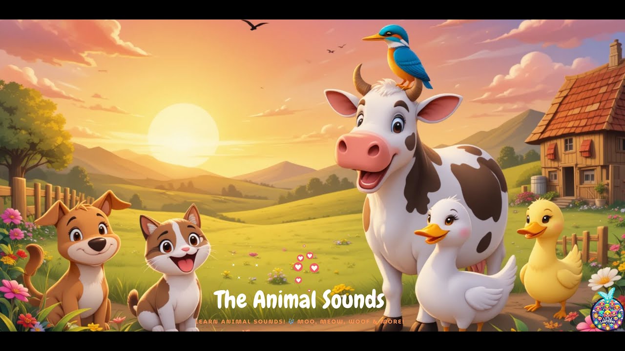 Learn Animal Sounds! 🎶 Moo, Meow, Woof & More! - YouTube