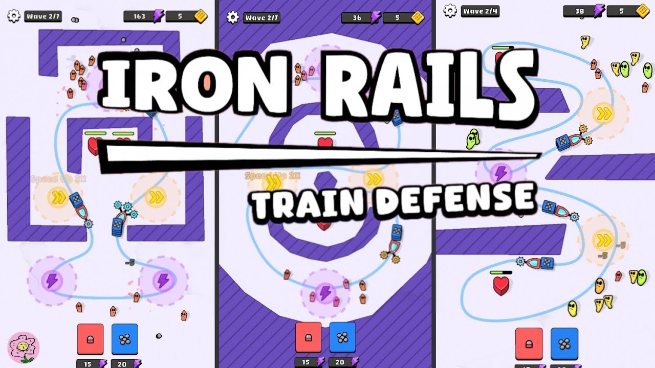 Iron Rails: Train Defense Game Gameplay Mobile Android - YouTube