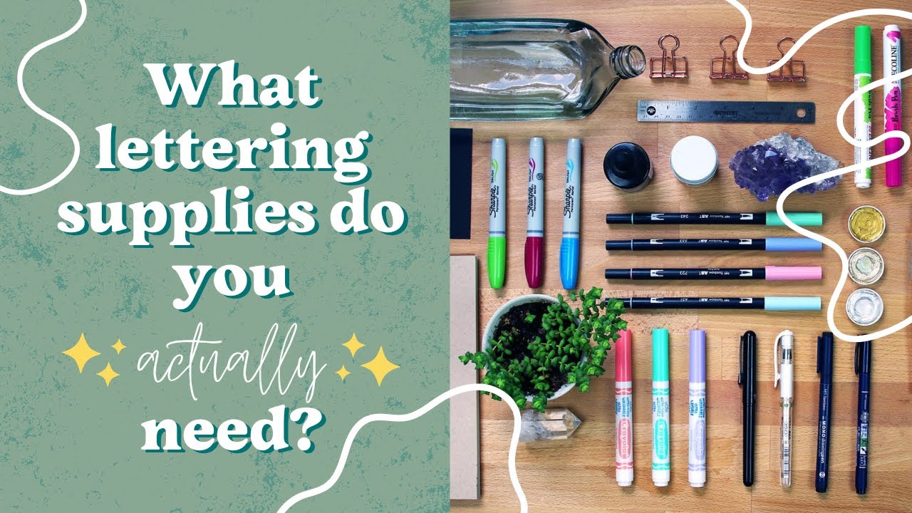 Lettering Basics - Lettering Supplies for Beginners - YouTube