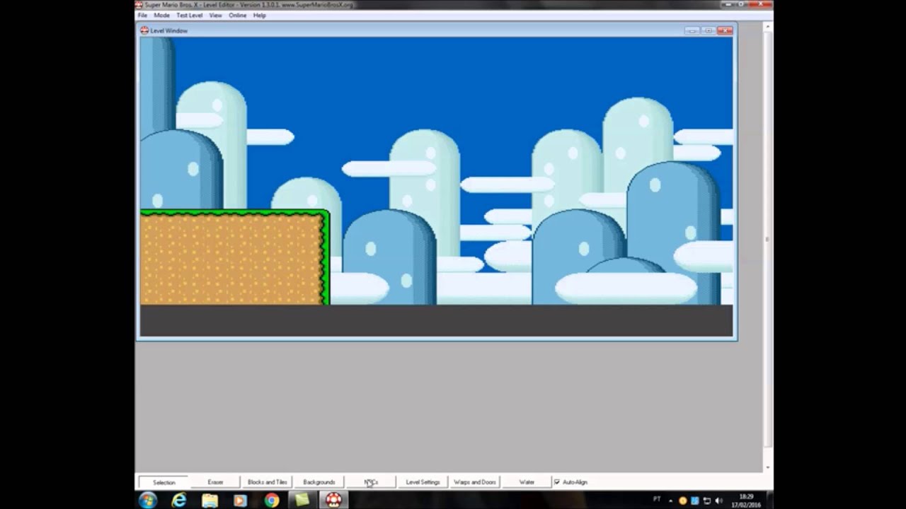 Como criar Fases SUPER MARIO BROS X pt.01 - YouTube