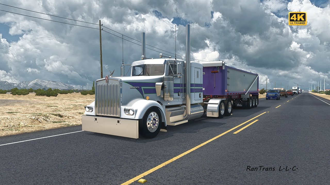 Kenworth W900 Flatglass - American Truck Simulator | 4K gameplay - YouTube