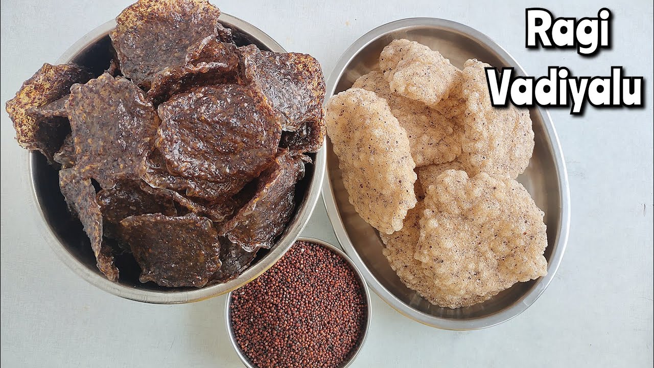 Ragi Vadiyalu || రాగి వడియాలు || Summer special recipes || Ragi papad ...